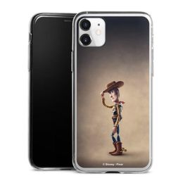 DeinDesign iPhone 11 Handy Slim Case Silikon Handyh&uuml;lle transparent H&uuml;lle extra d&uuml;nn Disney Pixar Toy Story Woody Silikon Slim Case
