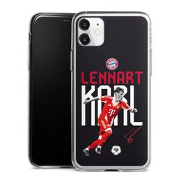 DeinDesign iPhone 11 Handy Slim Case Silikon Handyh&uuml;lle transparent H&uuml;lle extra d&uuml;nn Fcb Lennart Karl Official Licensed Product Silikon Slim Case