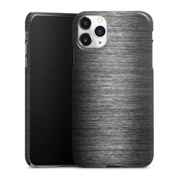 DeinDesign iPhone 11 Pro Max Handy Premium Case Smartphone Handyh&uuml;lle Schutzh&uuml;lle gl&auml;nzend Anthracite Metallic Look Metal Premium Case