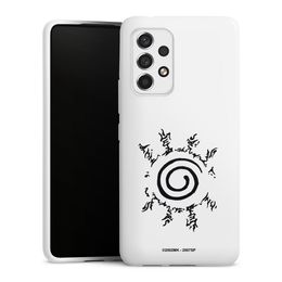 DeinDesign Galaxy A53 5G Handy Silikon H&uuml;lle Case wei&szlig; Handyh&uuml;lle Siegel Uzumaki Naruto Shippuden Silikon Case