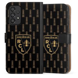 DeinDesign Galaxy A33 5G Handy Klapph&uuml;lle Handyh&uuml;lle aus Kunst Leder schwarz Flip Case Rcl Soccer Jersey Sideflip mit langer Lasche