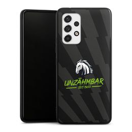DeinDesign Galaxy A53 5G Handy Silikon H&uuml;lle Case schwarz Handyh&uuml;lle Official Licensed Product Borussia M&ouml;nchengladbach Horse