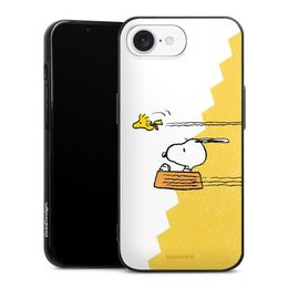 DeinDesign iPhone 16e Handy Silikon H&uuml;lle Case schwarz Handyh&uuml;lle Snoopy Peanuts Children