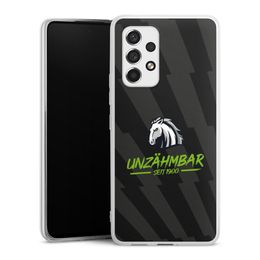 DeinDesign Galaxy A53 5G Handy Silikon H&uuml;lle Case transparent Handyh&uuml;lle Official Licensed Product Borussia M&ouml;nchengladbach Horse Silikon Case