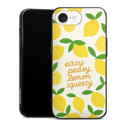 DeinDesign iPhone 16e Handy Silikon H&uuml;lle Case schwarz Handyh&uuml;lle Spruch Statement Lemon