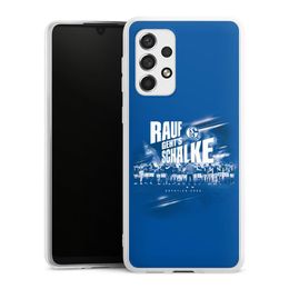 DeinDesign Galaxy A33 5G Handy Silikon H&uuml;lle Case transparent Handyh&uuml;lle Official Licensed Product Ascent Fc Schalke 04 Silikon Case
