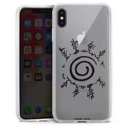 DeinDesign iPhone Xs Max Handy Silikon H&uuml;lle Case transparent Handyh&uuml;lle Naruto Shippuden Siegel Uzumaki Silikon Case