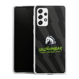 DeinDesign Galaxy A33 5G Handy Silikon H&uuml;lle Case transparent Handyh&uuml;lle Horse Official Licensed Product Borussia M&ouml;nchengladbach Silikon Case