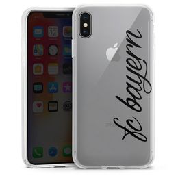 DeinDesign iPhone Xs Max Handy Silikon H&uuml;lle Case transparent Handyh&uuml;lle Fcb Official Licensed Product Fc Bayern M&uuml;nchen Silikon Case