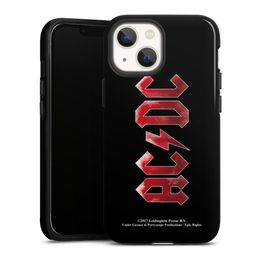 DeinDesign iPhone 13 Mini Handy Panzer Handyh&uuml;lle robuste Outdoor H&uuml;lle Schutzh&uuml;lle gl&auml;nzend Acdc Merchandise Logo Tough Case