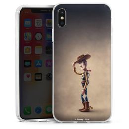 DeinDesign iPhone Xs Max Handy Silikon H&uuml;lle Case transparent Handyh&uuml;lle Disney Pixar Toy Story Woody Silikon Case