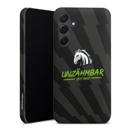DeinDesign Galaxy A35 5G Handy Premium Case Smartphone Handyh&uuml;lle Schutzh&uuml;lle matt Horse Borussia M&ouml;nchengladbach Official Licensed Product Premium Case