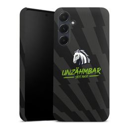 DeinDesign Galaxy A55 5G Handy Premium Case Smartphone Handyh&uuml;lle Schutzh&uuml;lle gl&auml;nzend Horse Borussia M&ouml;nchengladbach Official Licensed Product Premium Case