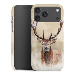 DeinDesign iPhone 17 Pro Max Handy Premium Case Smartphone Handyh&uuml;lle Schutzh&uuml;lle matt Animal Look Deer Reindeer Premium Case