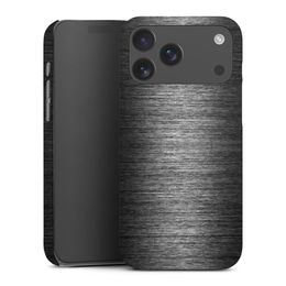DeinDesign iPhone 17 Pro Max Handy Premium Case Smartphone Handyh&uuml;lle Schutzh&uuml;lle gl&auml;nzend Anthracite Metallic Look Metal Premium Case