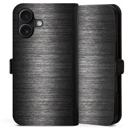 DeinDesign iPhone 17 Handy Klapph&uuml;lle Handyh&uuml;lle aus Kunst Leder schwarz Flip Case Tractor Farmer Funny Sideflip mit Lasche