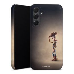 DeinDesign Galaxy A35 5G Handy Premium Case Smartphone Handyh&uuml;lle Schutzh&uuml;lle gl&auml;nzend Disney Pixar Toy Story Woody Premium Case