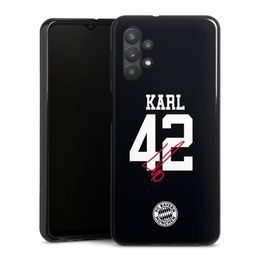 DeinDesign Galaxy A32 5G Handy Silikon H&uuml;lle Case schwarz Handyh&uuml;lle Merchandise Lennart Karl Fc Bayern M&uuml;nchen