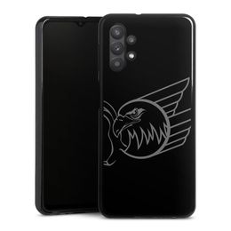 DeinDesign Galaxy A32 5G Handy Silikon H&uuml;lle Case schwarz Handyh&uuml;lle Adler Mannheim Sports Ice Hockey