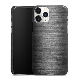 DeinDesign iPhone 11 Pro Handy Premium Case Smartphone Handyh&uuml;lle Schutzh&uuml;lle gl&auml;nzend Metal Metallic Look Anthracite Premium Case