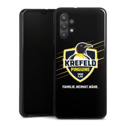 DeinDesign Galaxy A32 5G Handy Silikon H&uuml;lle Case schwarz Handyh&uuml;lle Ice Hockey Sports Krefeld Pinguine