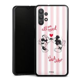 DeinDesign Galaxy A32 5G Handy Silikon H&uuml;lle Case schwarz Handyh&uuml;lle Disney Love