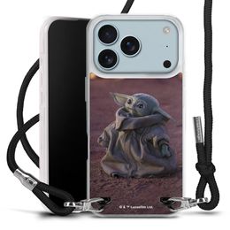 DeinDesign iPhone 17 Pro Handy Carry Case H&uuml;lle mit Band Handykette zum Umh&auml;ngen schwarz The Child Star Wars Baby Yoda Carry Case