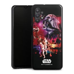 DeinDesign Galaxy A32 5G Handy Silikon H&uuml;lle Case schwarz Handyh&uuml;lle Merchandise Star Wars Darth Vader