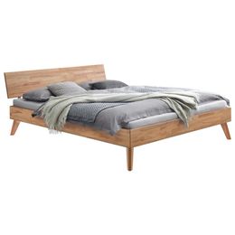 Hasena Bett, Kernbuche, Holz, Kernbuche, massiv, 120x200 cm, &Uuml;ber- und Sondergr&ouml;&szlig;en erh&auml;ltlich, in verschiedenen Holzarten Gr&ouml;&szlig;en erh&auml;ltlich, Schlafzimmer, Betten, Einzelbetten