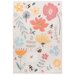 Obsession Kinderteppich, Mehrfarbig, Textil, Blume, rechteckig, 155x230 cm, Oeko-Tex&reg; Standard 100, waschbar, rutschfeste Unterfl&auml;che, Teppiche & B&ouml;den, Teppiche, Teppich Kinderzimmer