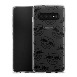 DeinDesign Galaxy S10 Plus Handy Silikon H&uuml;lle Case transparent Handyh&uuml;lle Muster Rb Leipzig Transparent Silikon Case