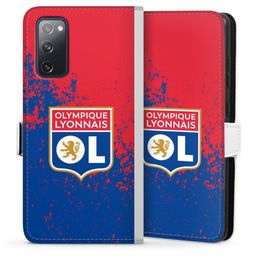 DeinDesign Galaxy S20 FE Handy Klapph&uuml;lle Handyh&uuml;lle aus Kunst Leder wei&szlig; Flip Case Ol Official Licensed Product Olympique Lyonnais Sideflip mit Lasche