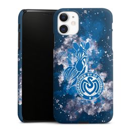 DeinDesign iPhone 11 Handy Premium Case Smartphone Handyh&uuml;lle Schutzh&uuml;lle matt Msv Duisburg Official Licensed Product Water Colour Premium Case