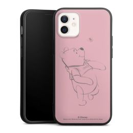 DeinDesign iPhone 12 mini Handy Premium Silikon H&uuml;lle Handyh&uuml;lle schwarz Case Disney Winnie The Pooh Bee Silikon Premium Case