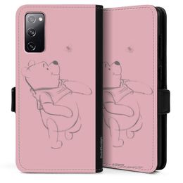 DeinDesign Galaxy S20 Handy Klapph&uuml;lle Handyh&uuml;lle aus Kunst Leder schwarz Flip Case Disney Winnie The Pooh Bee Sideflip mit Lasche