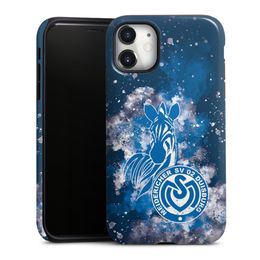 DeinDesign iPhone 11 Handy Panzer Handyh&uuml;lle robuste Outdoor H&uuml;lle Schutzh&uuml;lle gl&auml;nzend Msv Duisburg Official Licensed Product Water Colour Tough Case