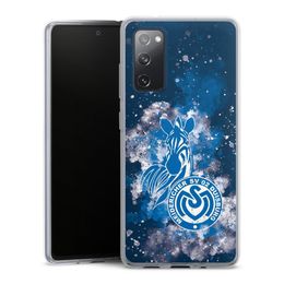 DeinDesign Galaxy S20 FE 5G Handy Silikon H&uuml;lle Case transparent Handyh&uuml;lle Msv Duisburg Official Licensed Product Water Colour Silikon Case