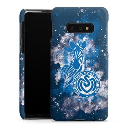 DeinDesign Galaxy S10e Handy Premium Case Smartphone Handyh&uuml;lle Schutzh&uuml;lle matt Msv Duisburg Official Licensed Product Water Colour Premium Case