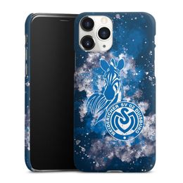 DeinDesign iPhone 11 Pro Handy Premium Case Smartphone Handyh&uuml;lle Schutzh&uuml;lle matt Msv Duisburg Official Licensed Product Water Colour Premium Case