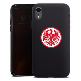 DeinDesign iPhone Xr Handy Silikon H&uuml;lle Case schwarz Handyh&uuml;lle Sge Eintracht Frankfurt Logo