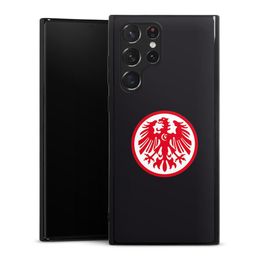 DeinDesign Galaxy S22 Ultra Handy Silikon H&uuml;lle Case schwarz Handyh&uuml;lle Sge Eintracht Frankfurt Logo