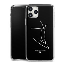 DeinDesign iPhone 11 Pro Max Handy Silikon H&uuml;lle Case transparent Handyh&uuml;lle Wincent Weiss Music Signature Silikon Case