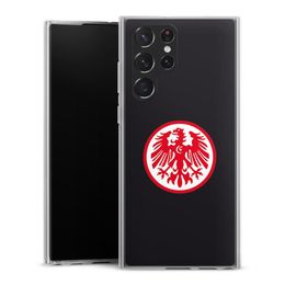 DeinDesign Galaxy S22 Ultra Handy Silikon H&uuml;lle Case transparent Handyh&uuml;lle Sge Eintracht Frankfurt Logo Silikon Case