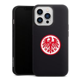 DeinDesign iPhone 13 Pro Handy Premium Silikon H&uuml;lle Handyh&uuml;lle schwarz Case Sge Eintracht Frankfurt Logo Silikon Premium Case