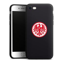 DeinDesign iPhone SE (2020) Handy Premium Silikon H&uuml;lle Handyh&uuml;lle schwarz Case Logo Eintracht Frankfurt Sge Silikon Premium Case