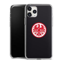DeinDesign iPhone 11 Pro Max Handy Silikon H&uuml;lle Case transparent Handyh&uuml;lle Sge Eintracht Frankfurt Logo Silikon Case