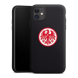 DeinDesign iPhone 11 Handy Premium Silikon H&uuml;lle Handyh&uuml;lle schwarz Case Sge Eintracht Frankfurt Logo Silikon Premium Case