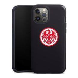 DeinDesign iPhone 12 Pro Max Handy Panzer Handyh&uuml;lle robuste Outdoor H&uuml;lle Schutzh&uuml;lle gl&auml;nzend Sge Eintracht Frankfurt Logo Tough Case
