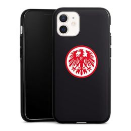 DeinDesign iPhone 12 mini Handy Silikon H&uuml;lle Case schwarz Handyh&uuml;lle Sge Eintracht Frankfurt Logo