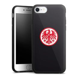 DeinDesign iPhone SE (2020) Handy Gallery Case Handyh&uuml;lle 9H Geh&auml;rtetes Glas R&uuml;ckseite H&uuml;lle Logo Eintracht Frankfurt Sge Gallery Case